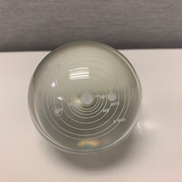 Office | Solar System Glass Paperweight | Poshmark